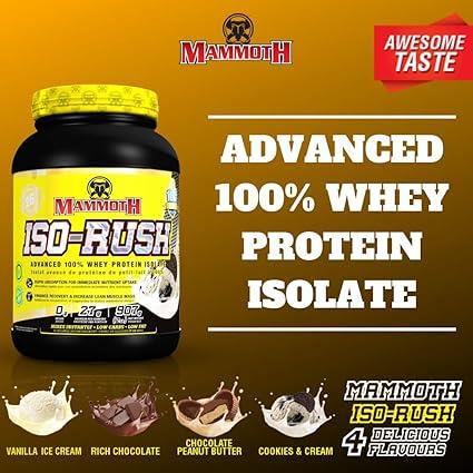 MAMMOTH - ISORUSH WHEY PROTEIN 5 LB| XTREMELINE.CA – Xtremeline Supplements